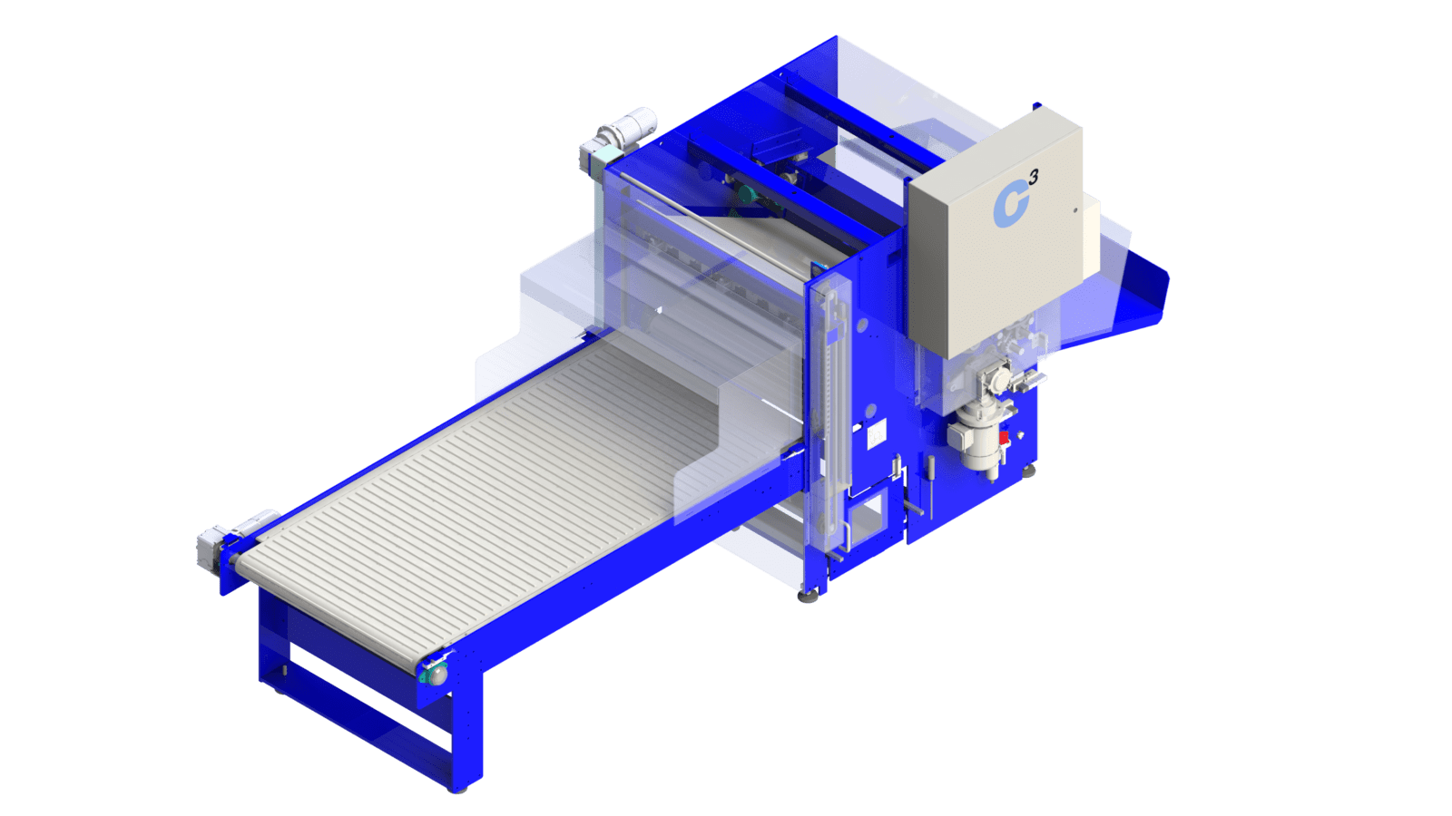 Foam Product Packaging Machine | Mid-Size Roll Cage | C³ Corporation